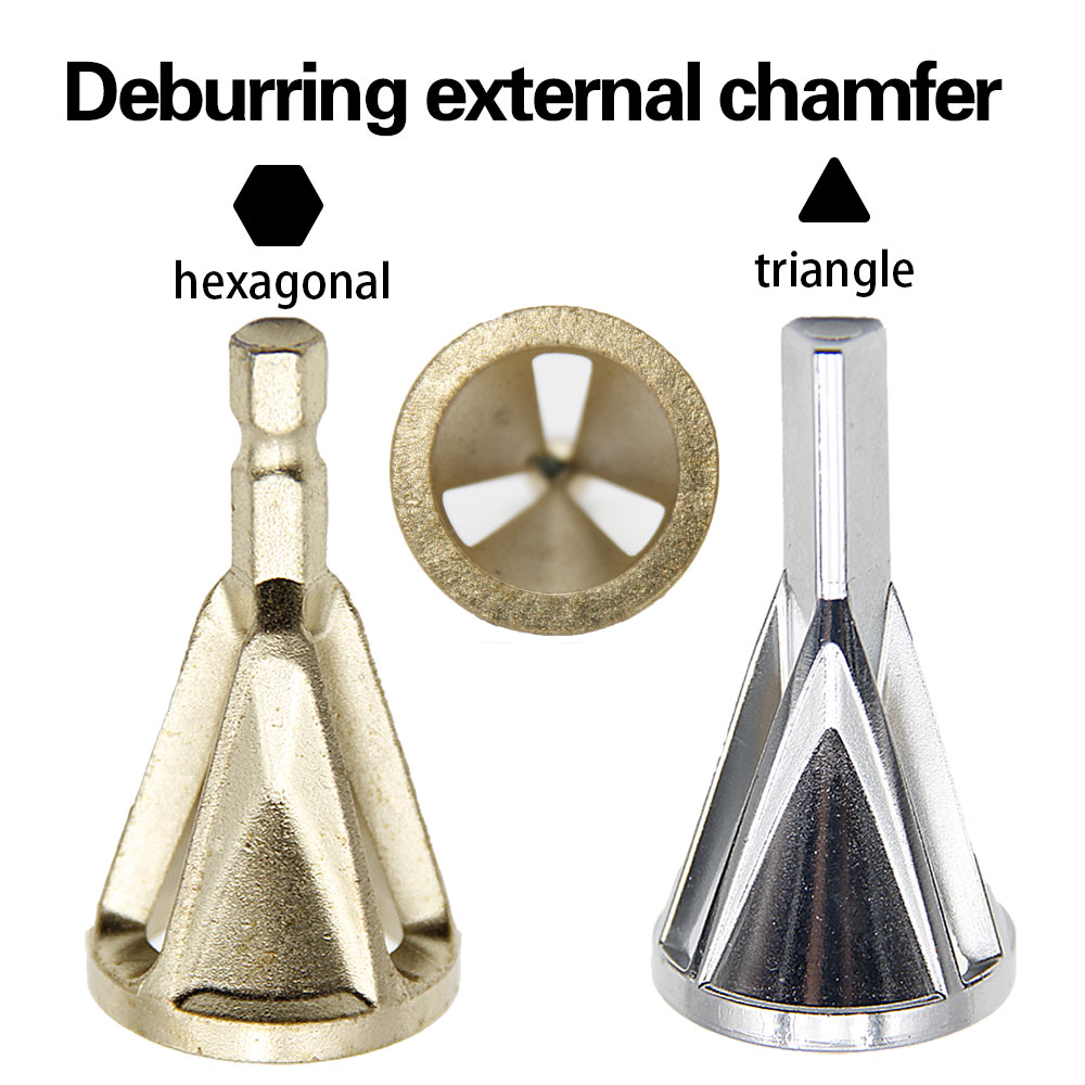 1PC Deburring External Chamfer Tool Burr, Triangle handle, hexagonal ...