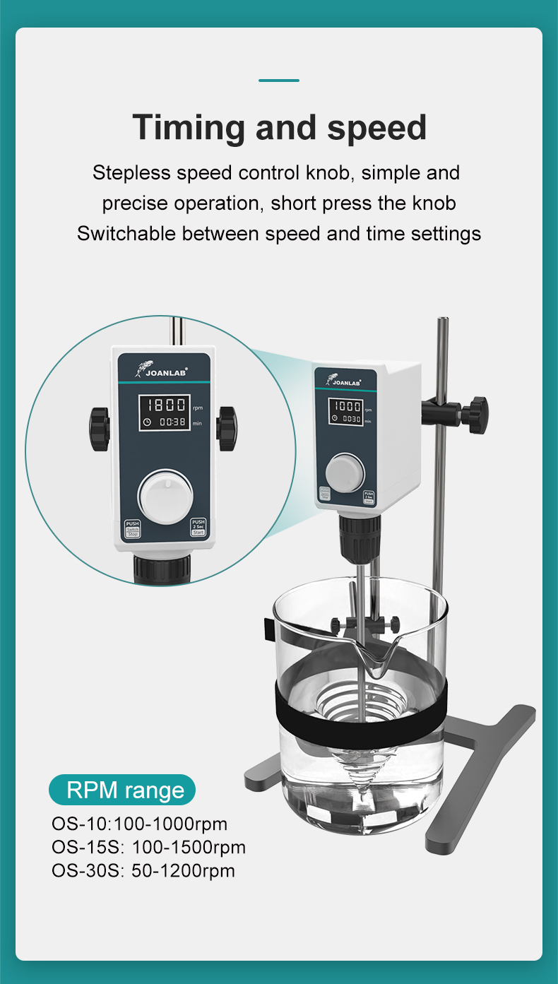 JOANLAB Store Mixer Lab Electric Stirrer Digital Display Overhead ...