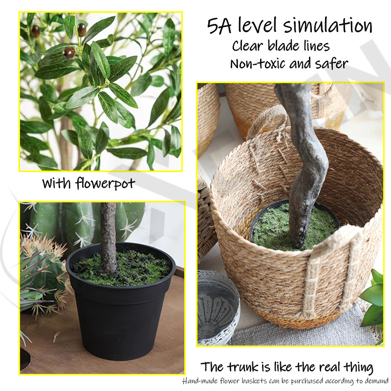 【Hantar pasu bunga】Large Artificial olive tree pokok hiasan 120cm/150cm ...