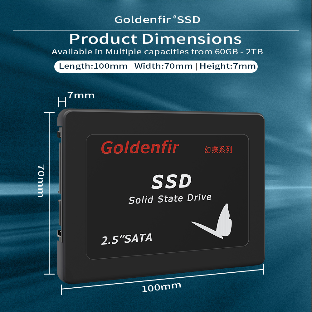 Goldenfir SSD 120GB 128GB 240GB 256GB 360GB 480GB 500GB 512GB Internal SATA3 Solid State Drive 2 ...