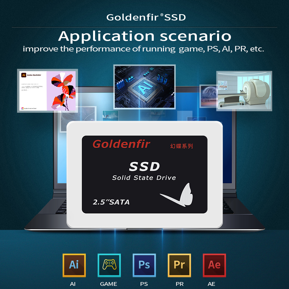 Goldenfir 120GB 128GB 240GB 256GB 360GB 480GB 500GB 512GB SSD solid state drive disk for laptop ...