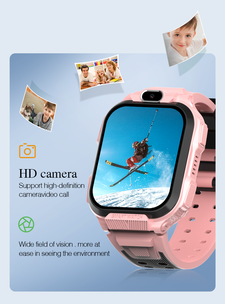 GloryFit 4G Smart Watch GPS 800mAh Kids Video Call LBS SOS Safety Kid ...