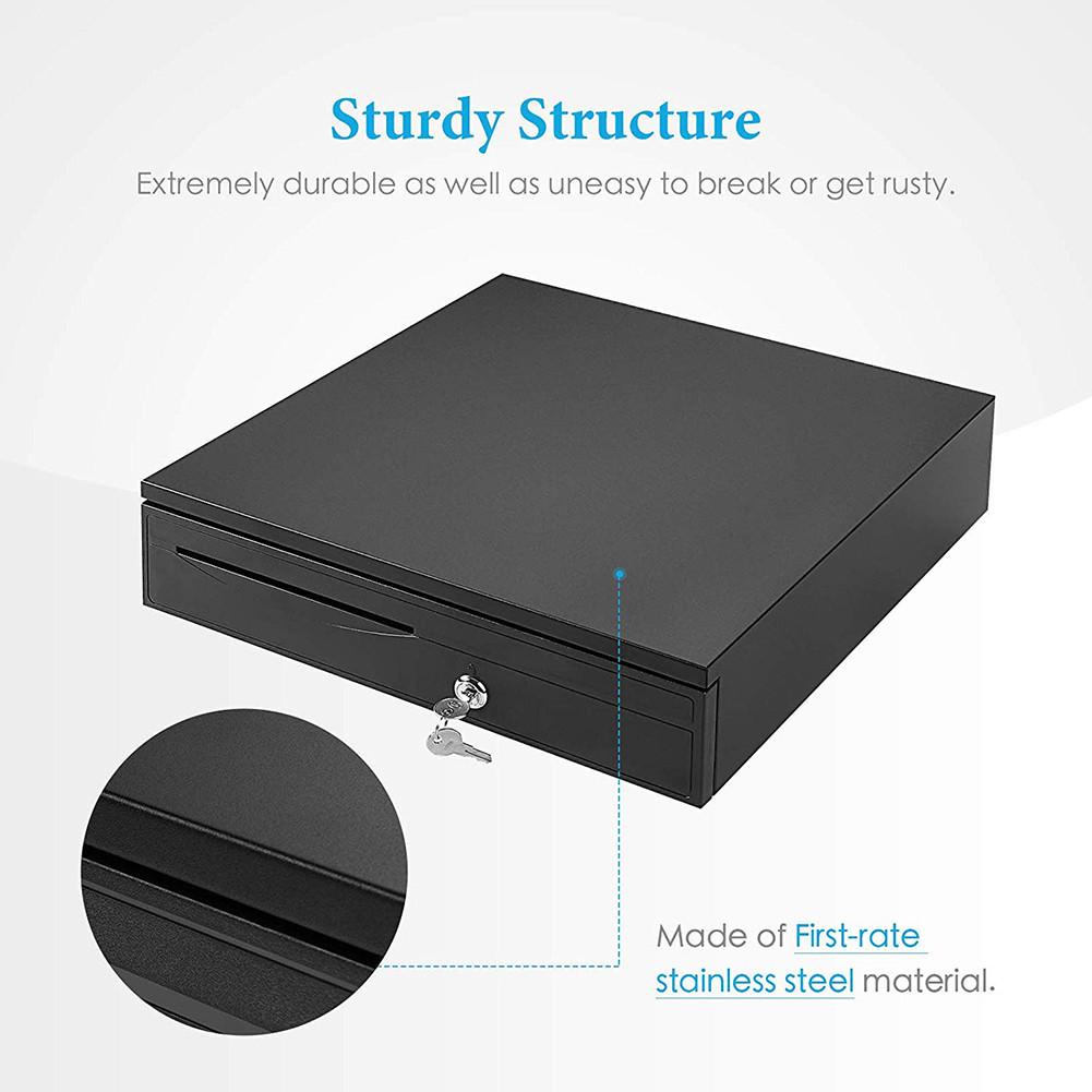 Cash Box Drawer POS With 5 Bill 6 Coin Trays with lock money tray ...