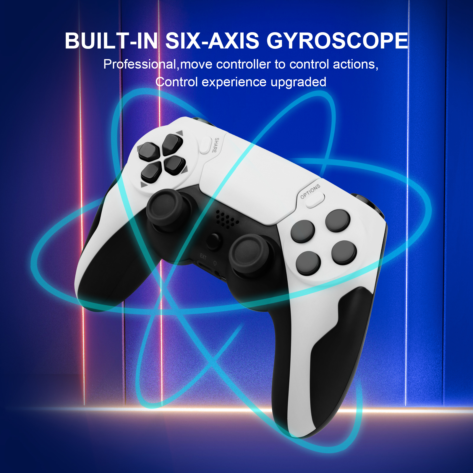 Wireless P4 Gamepad Switch PC One Tap Wake 6 Axis Dual Motor Vibration Control | Shopee Malaysia