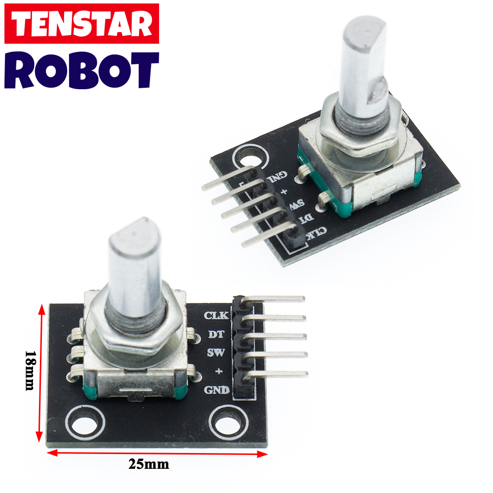 Rotary encoder module with screen 360 degree encoding FOR module potentiometer digital pulse ...