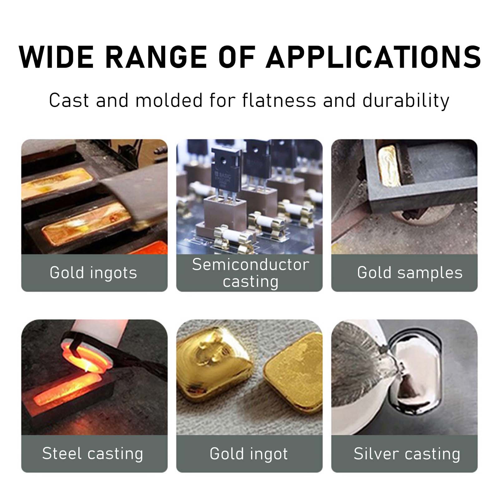 Graphite Casting Ingot Mold 14 Holes/20 Holes Metal Refining Scrap Bar ...