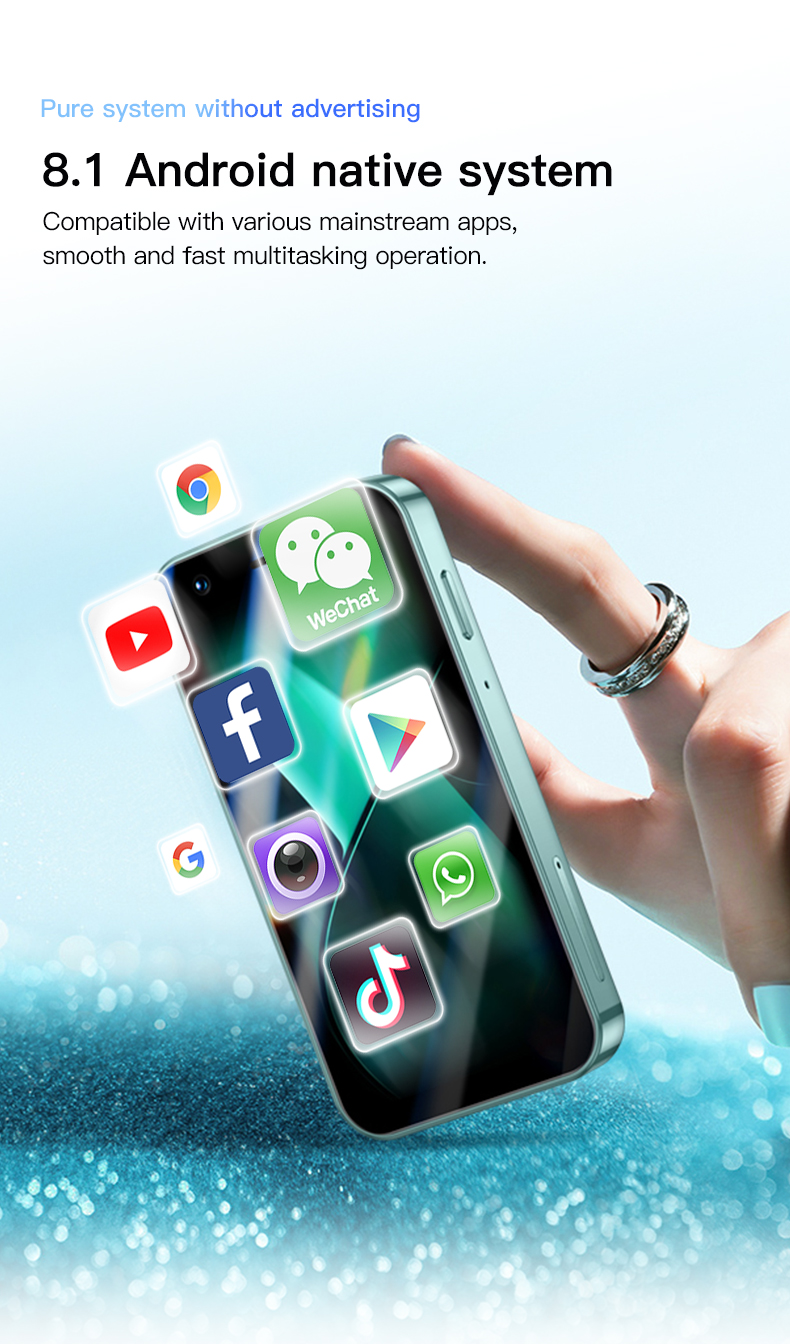 SOYES P70 Pro Max Mini Android8.1 Smartphone 3.0 Inches 2000mAh Face ID Dual SIM Standby Play ...