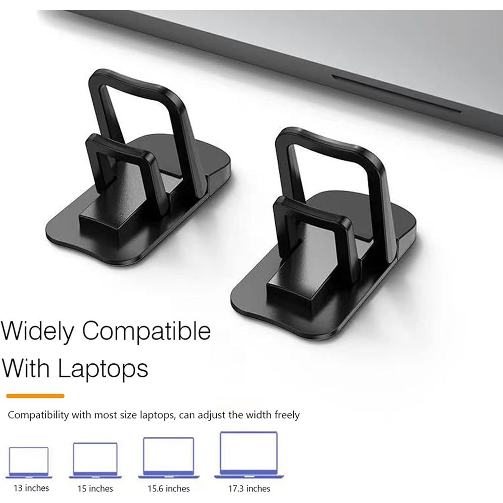 Laptop Stand 2PCS Mini Foldable Portable Computer Riser 2 Adjustable ...