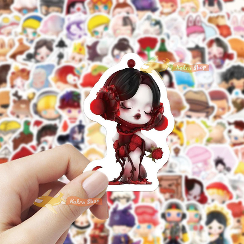 100pcs POP MART Sticker Cute Labubu Monster Decor Stickers DIY Laptop ...