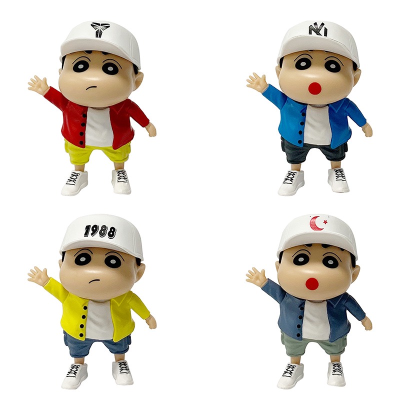 4 Types Set Shin-Chan Anime Fashion Shinnosuke Cartoon Character ...