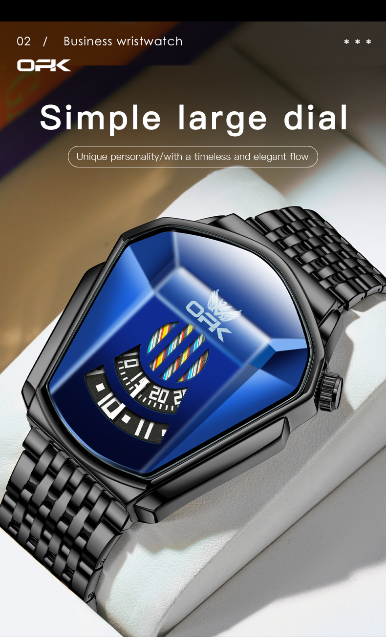 OPK Watch For Men Water Proof Original With Box Stainless Steel Strap ...