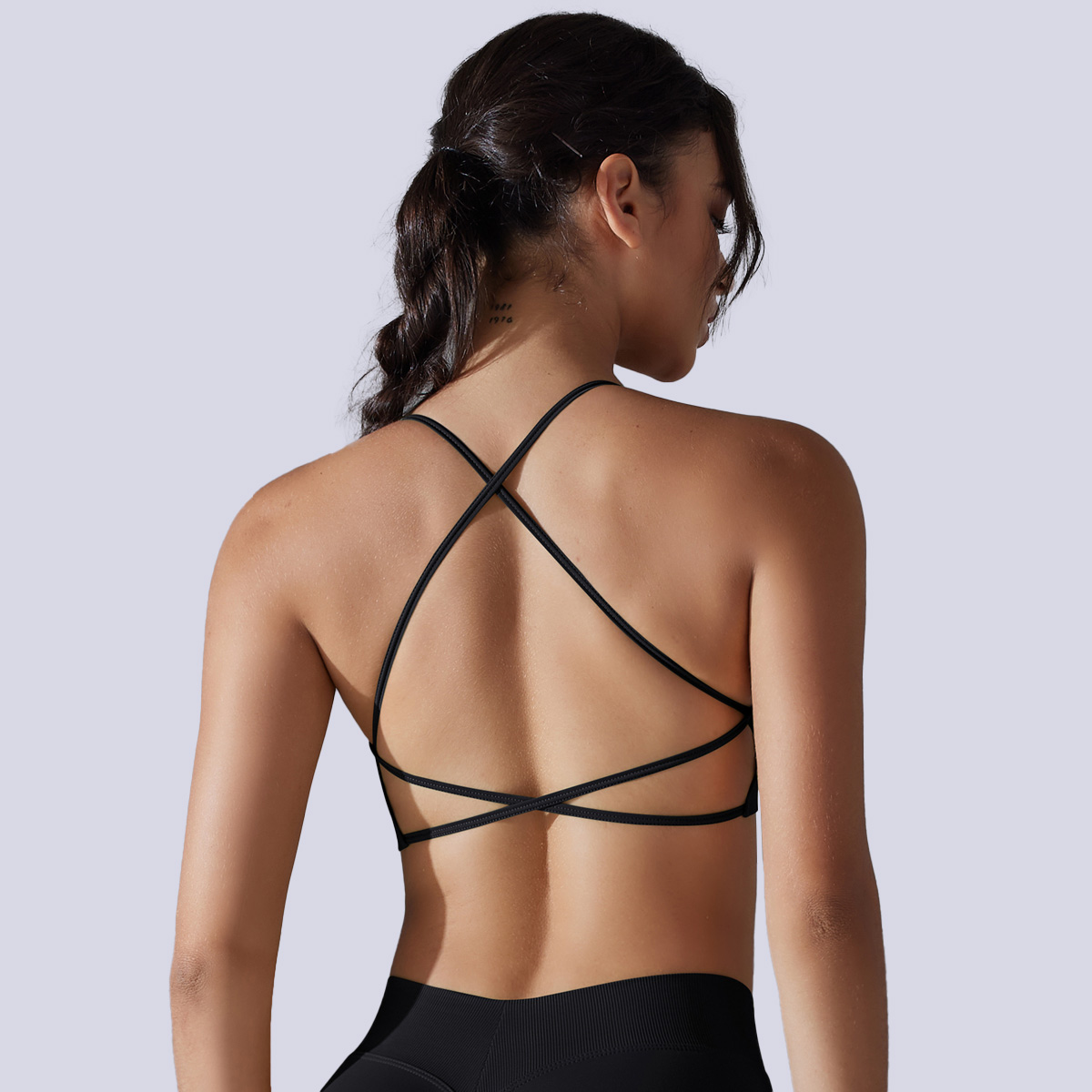 Nessaj Women Sports Bra Gym Training Yoga Bra Straps Sexy Workout Bra with Chest Pads | Shopee ...