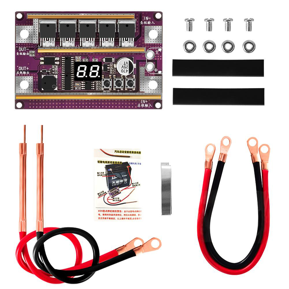 99 Gears 8V-24V Spot Welder Kit Digital Power Adjustable Spot Welding ...