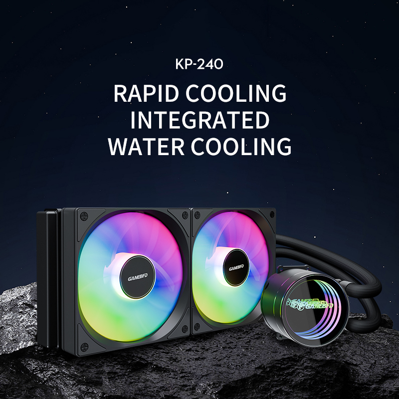 KP-240 CPU 240mm Water Cooling Computer Cooler AIO RGB ARGB Liquid Fan ...