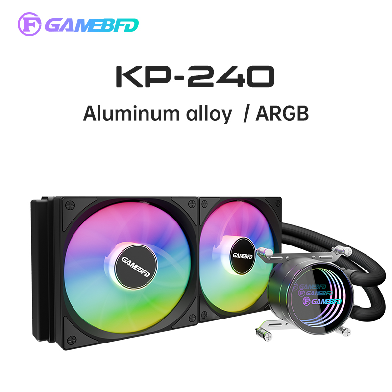 KP-240 CPU 240mm Water Cooling Computer Cooler AIO RGB ARGB Liquid Fan ...
