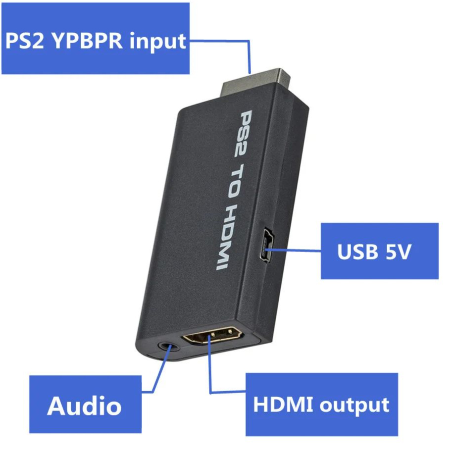 PS2 To Hdmi Converter Console HD With Audio Full HD Video Adapter For ...