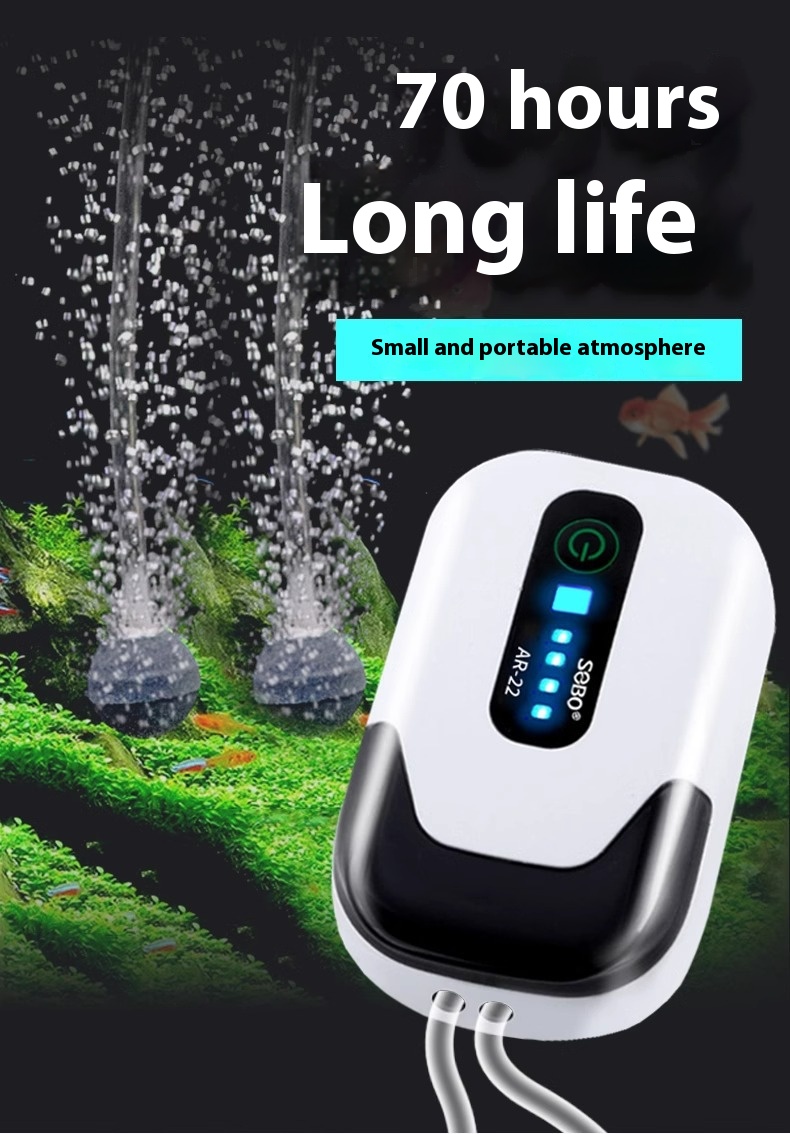 Oxygenation Machine Super Silent Waterproof Rechargeable Outdoor ...