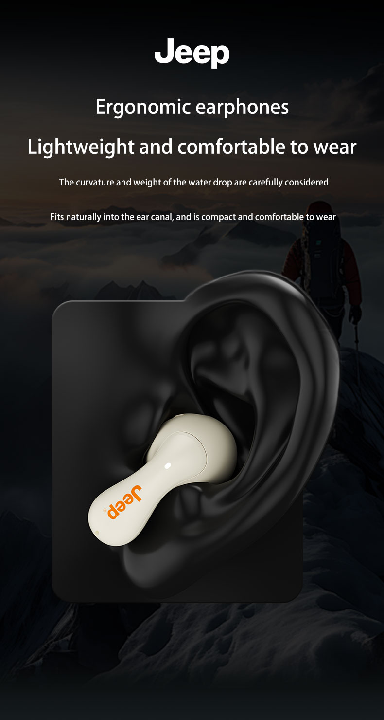 Jeep EW121 TWS Bluetooth 5.4 Earphones Touch Control Noise Reduction ...