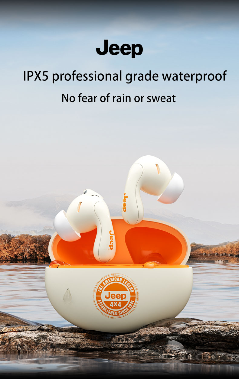 Jeep EW121 TWS Bluetooth 5.4 Earphones Touch Control Noise Reduction ...