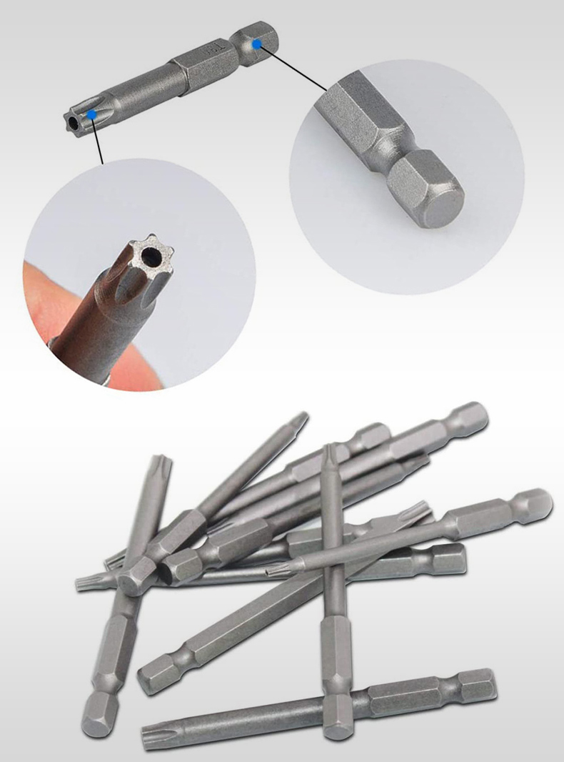 Star Hollow Bits Set 11/12Pcs 50/75/100mm T5-T40 Stripping Bit Set For ...