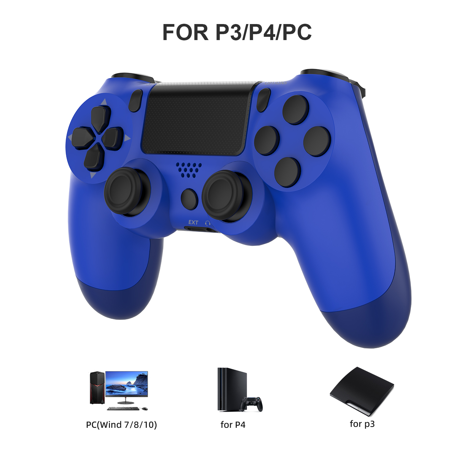 PS4 Controller P4 Wireless Bluetooth Controller Wireless Dualshock ...