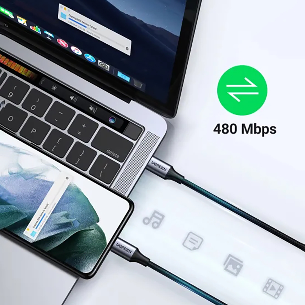 Ugreen PD 60W USB Type-C to USB Type-C Charging Cable | Shopee Malaysia