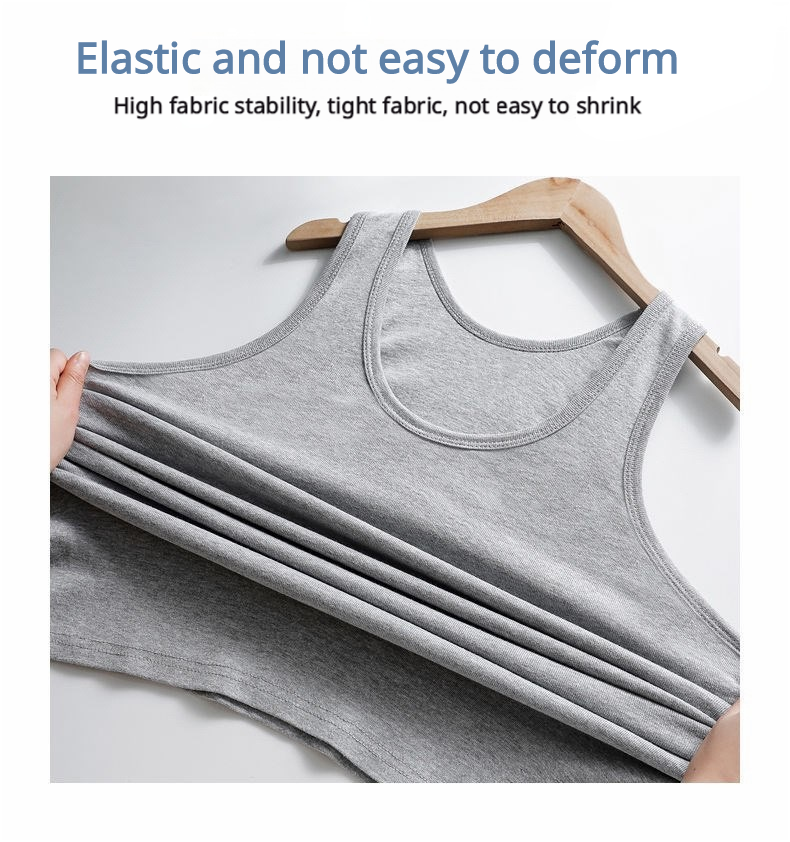 Summer cotton vest men loose youth breathable slim undershirt tight ...