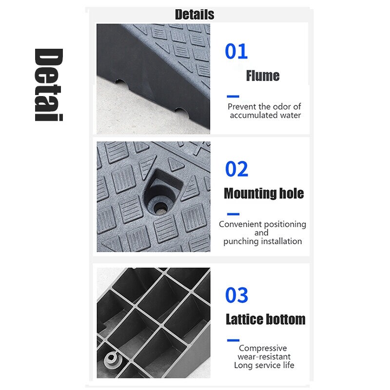 HEAVY DUTY rubber curb ramp triangle electric vehicle step pad for ...