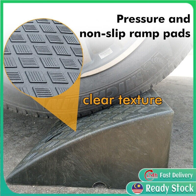 HEAVY DUTY rubber curb ramp triangle electric vehicle step pad for ...