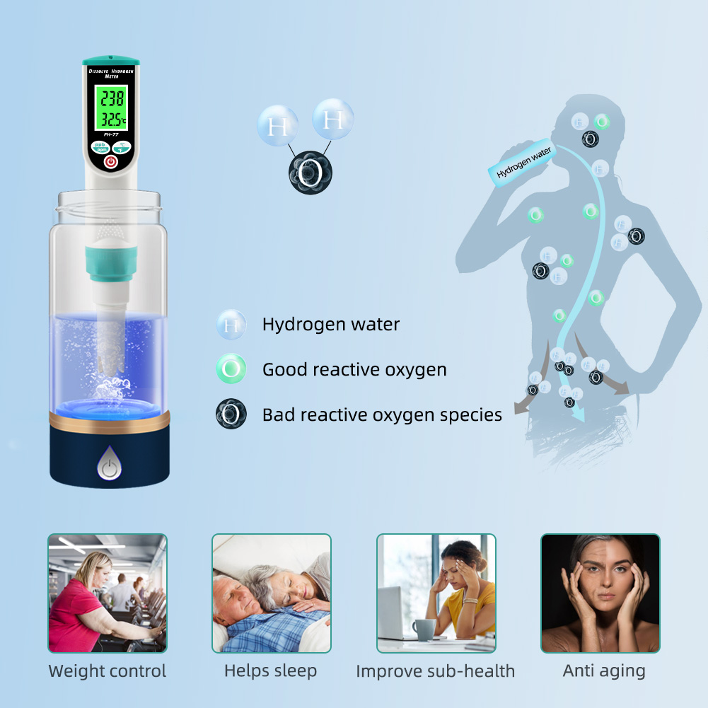 Portable H2 Rich Hydrogen Test Pen Water Element Water Hydrogen Content ...