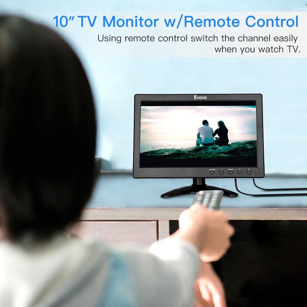 Eyoyo 10 Inch Portable LCD Display Screen HDMI Monitor HD 1024x600 with ...
