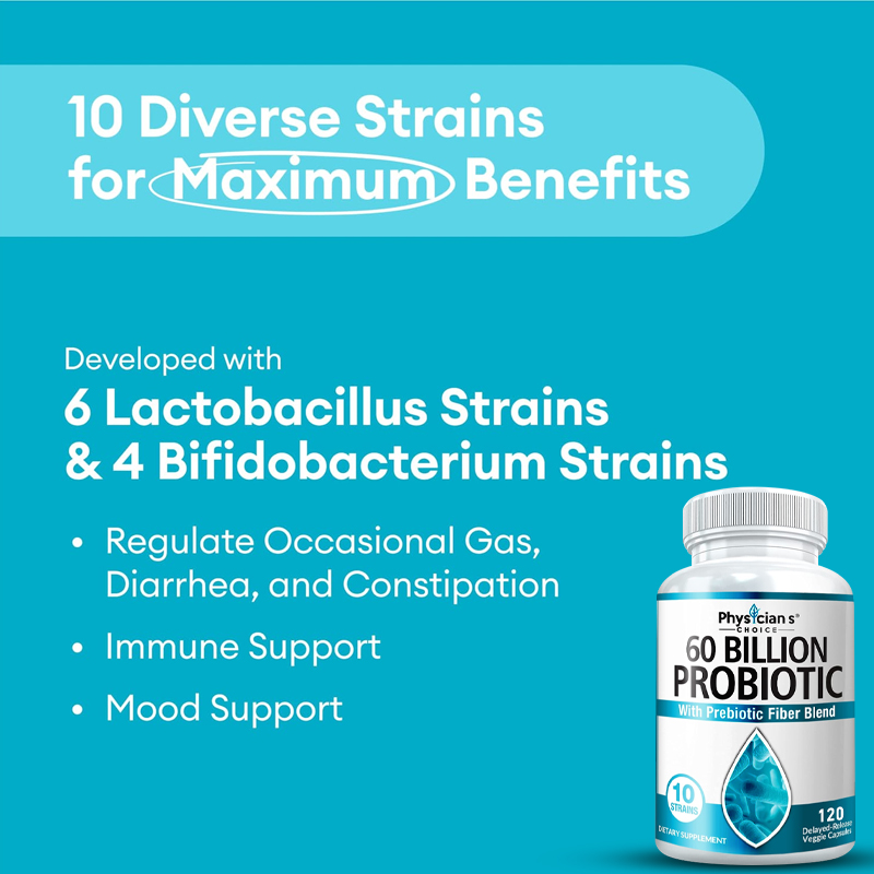 60 BILLION PROBIOTIC Capsules - 100% Beneficial Strains - Release ...