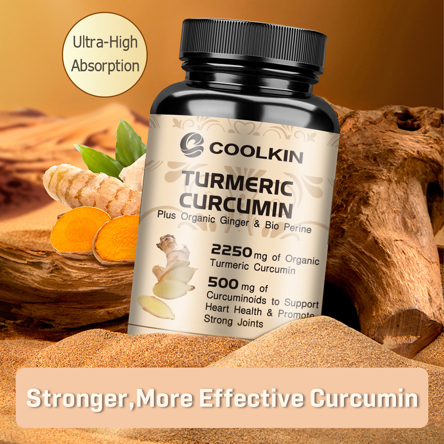 TURMERIC CURCUMIN - 4620 mg per serving - 95% Curcumin - Relieves joint ...