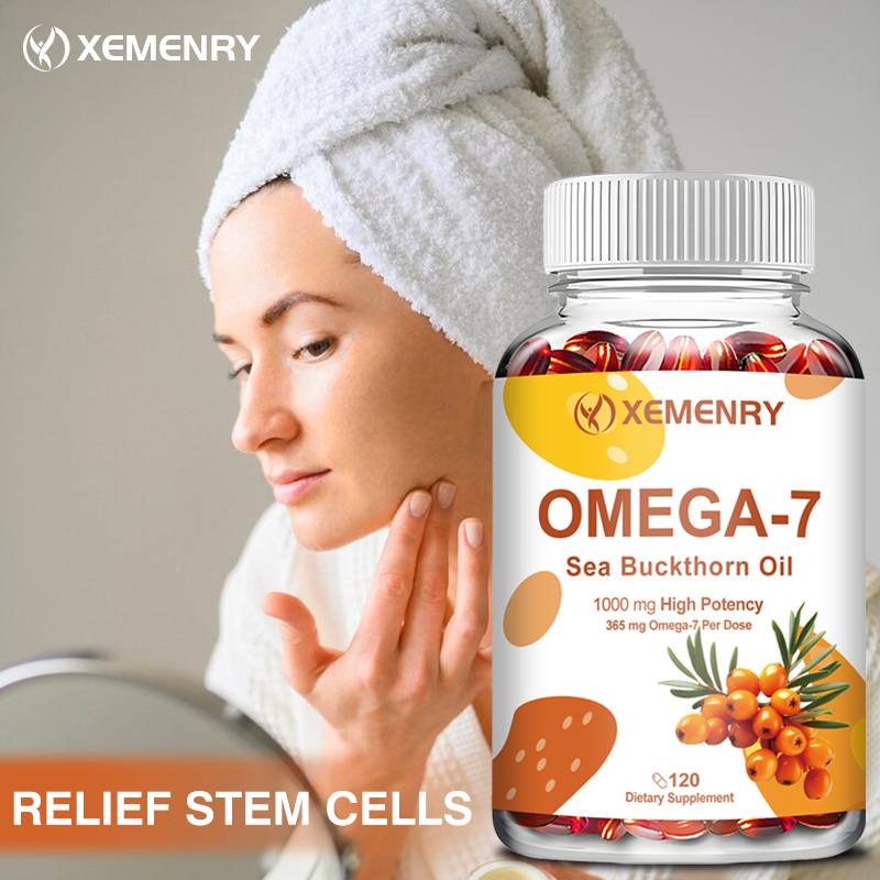 Omega-7 Capsules, Himalayan Sea Buckthorn Oil, 1000 mg High Potency 365 ...
