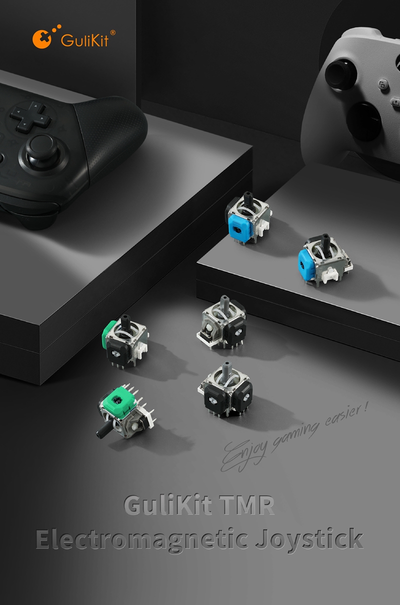 GuliKit TMR Electromagnetic Joystick for PS5 Controller PS5 Dualsense ...