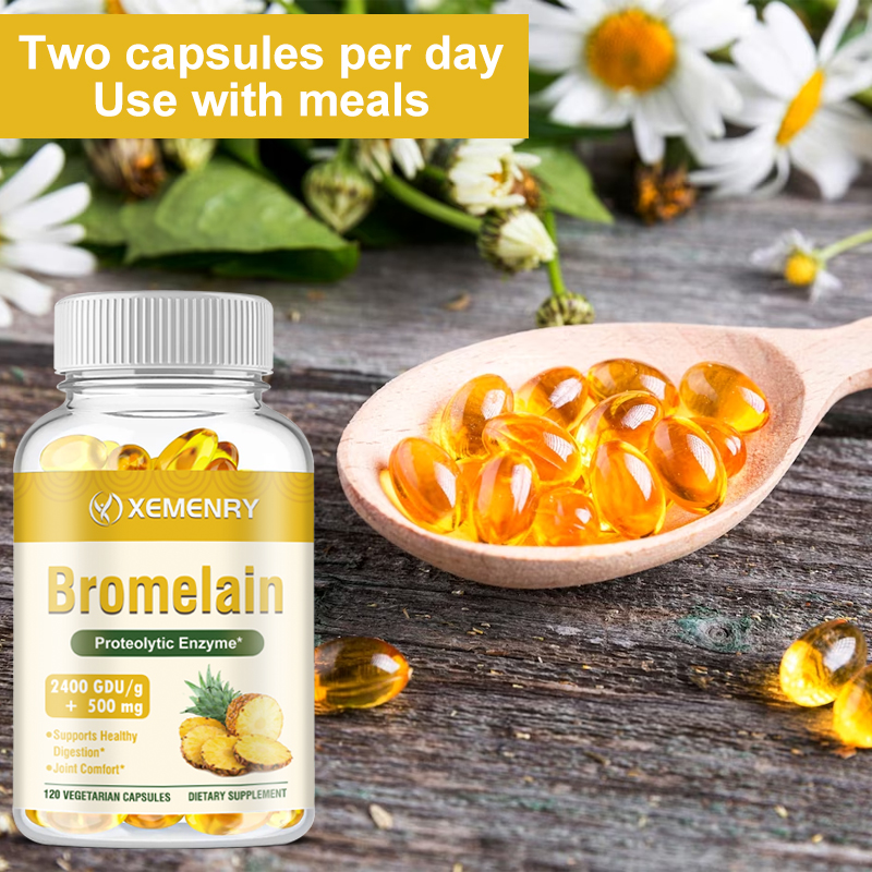 Bromelain, Pure Bromelain Extract, Supports Digestion and Nutrient Absorption, Great for ...