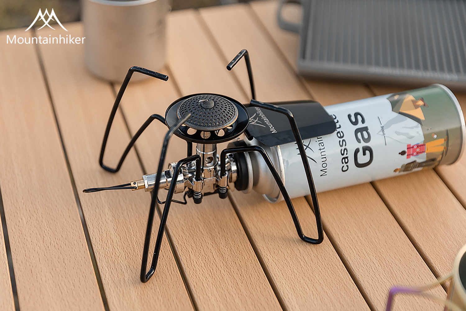 MOUNTAINHIKER Outdoor Camping Spider Stove Portable Foldable Butane Gas ...
