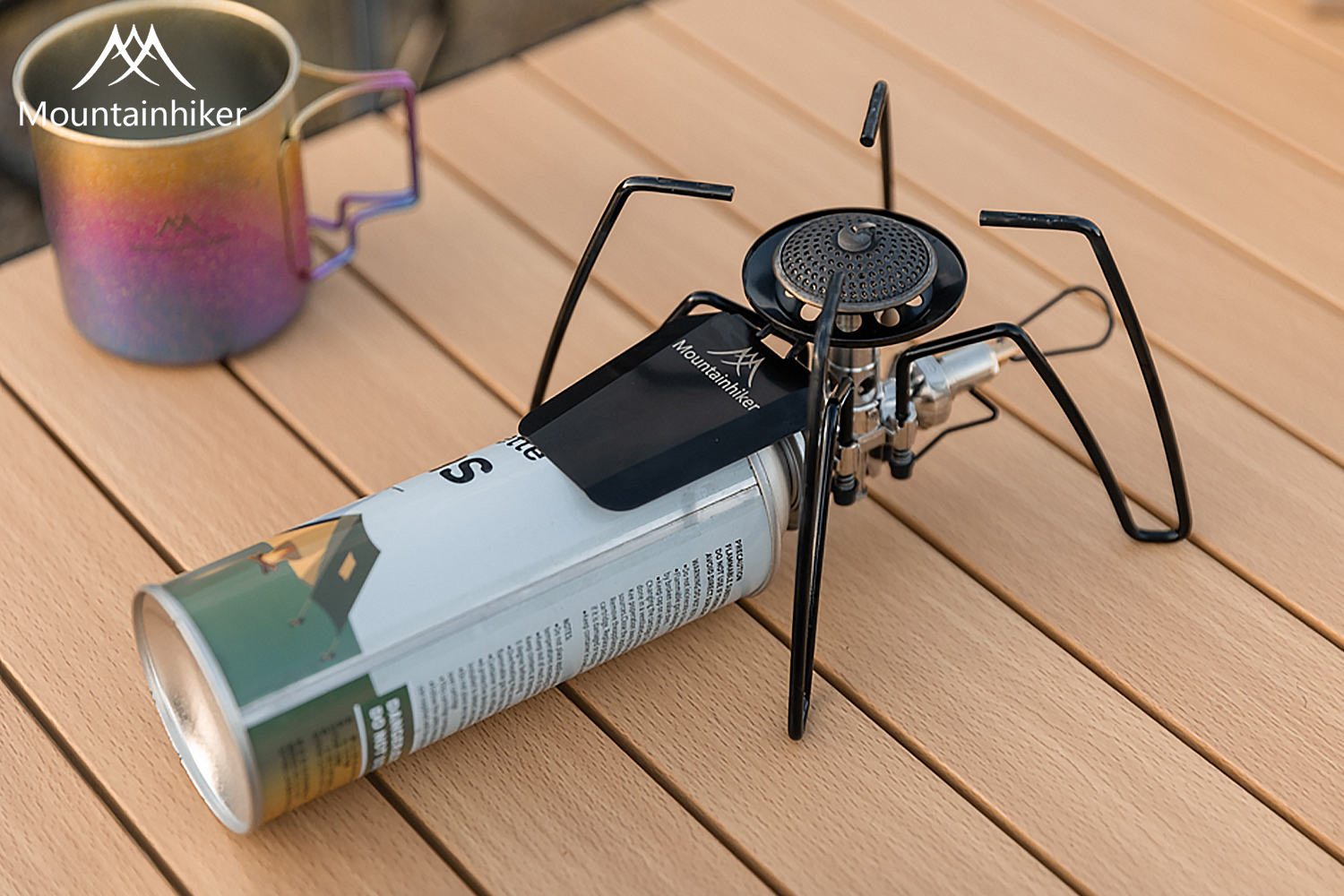 MOUNTAINHIKER Outdoor Camping Spider Stove Portable Foldable Butane Gas ...