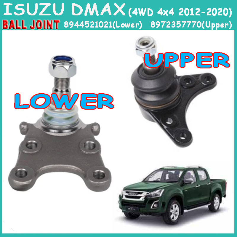 Isuzu D-Max Dmax MU-X 4WD 4x4 2012-2020 Upper ball joint Lower ball ...