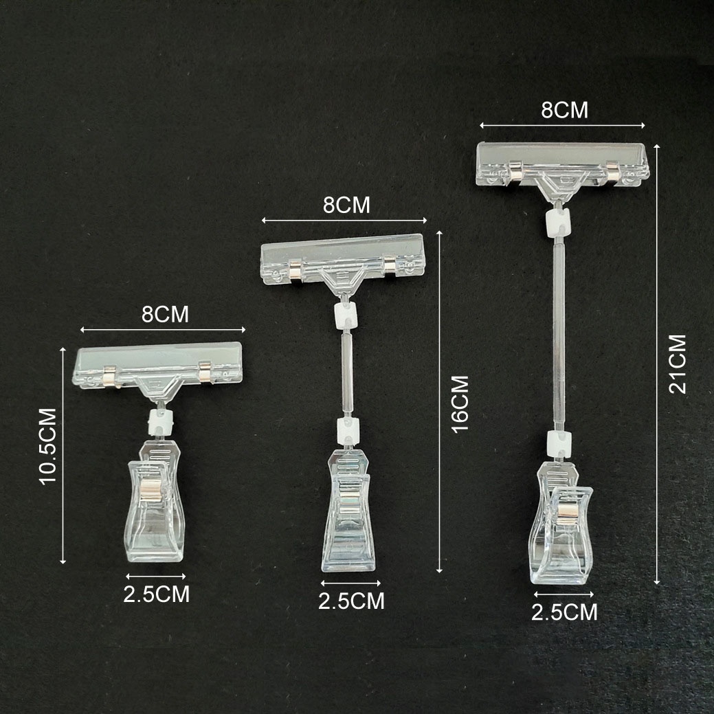3Pcs/Set Shelf Clip Price Tag Tag Tag Advertising Clip Bracket Sign ...