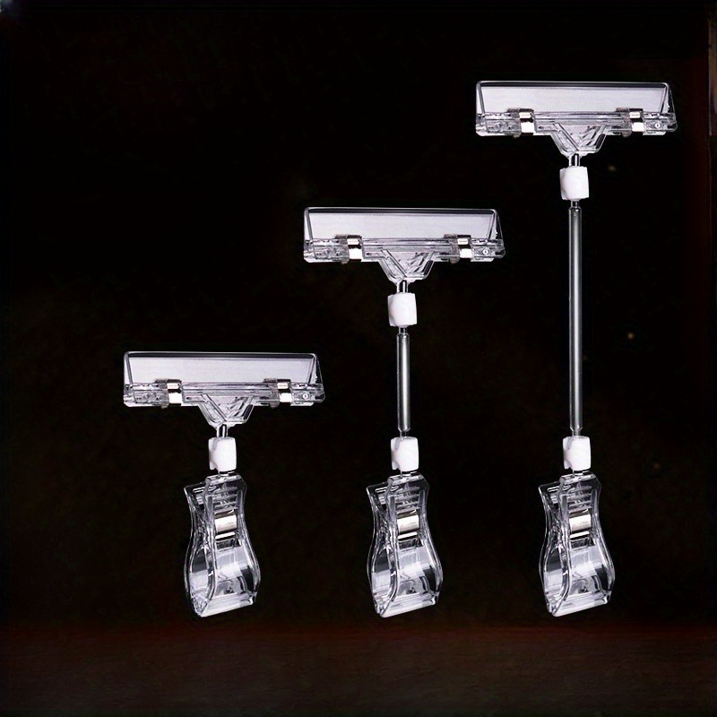 3Pcs/Set Shelf Clip Price Tag Tag Tag Advertising Clip Bracket Sign ...