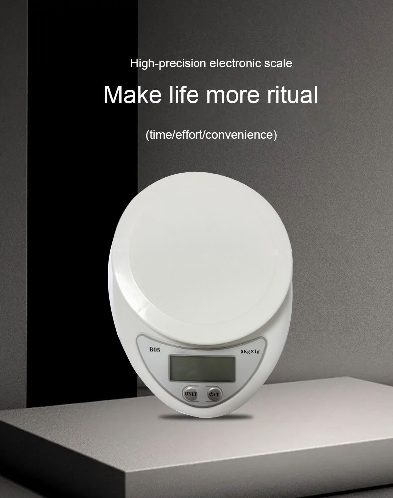 1Pc 5Kg Led Portable Digital Scale Scales Food Balance Measuring Weight ...