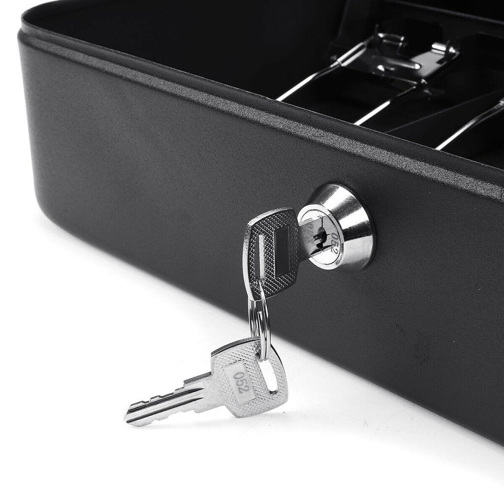 Cash Box Cash Drawer Lock Petty Cash Box - Cashier Drawer Storage CB-30 ...