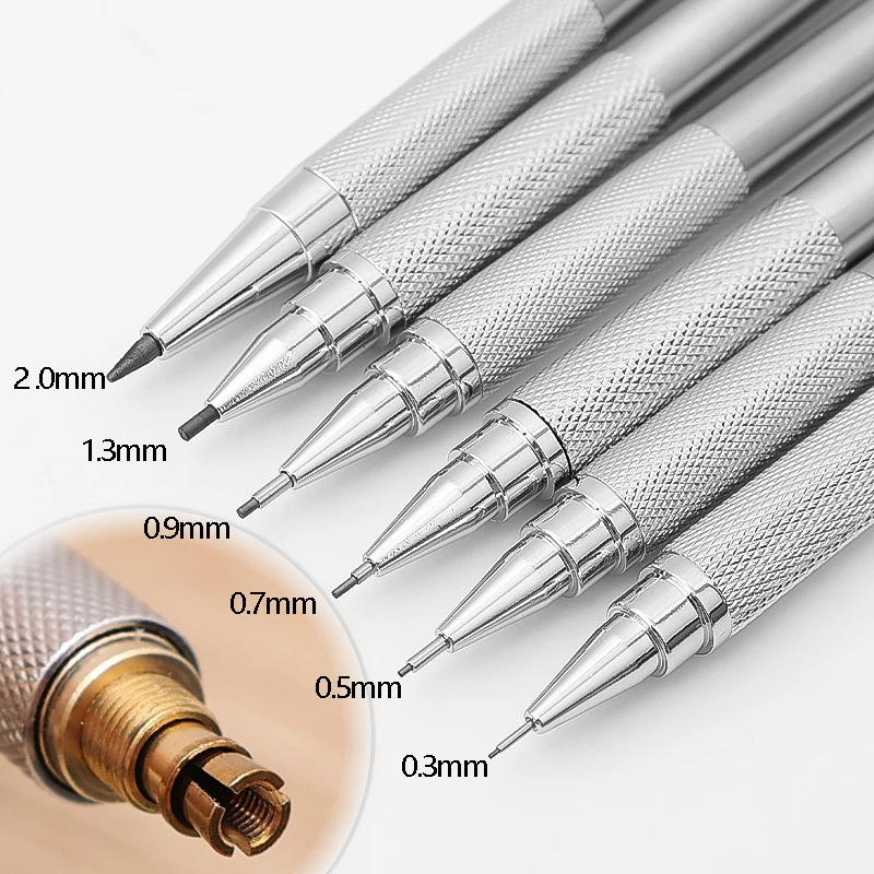 1pcs Metal pencils 0.5/0.7/0.9/1.3mm automatic pencils Mechanical ...
