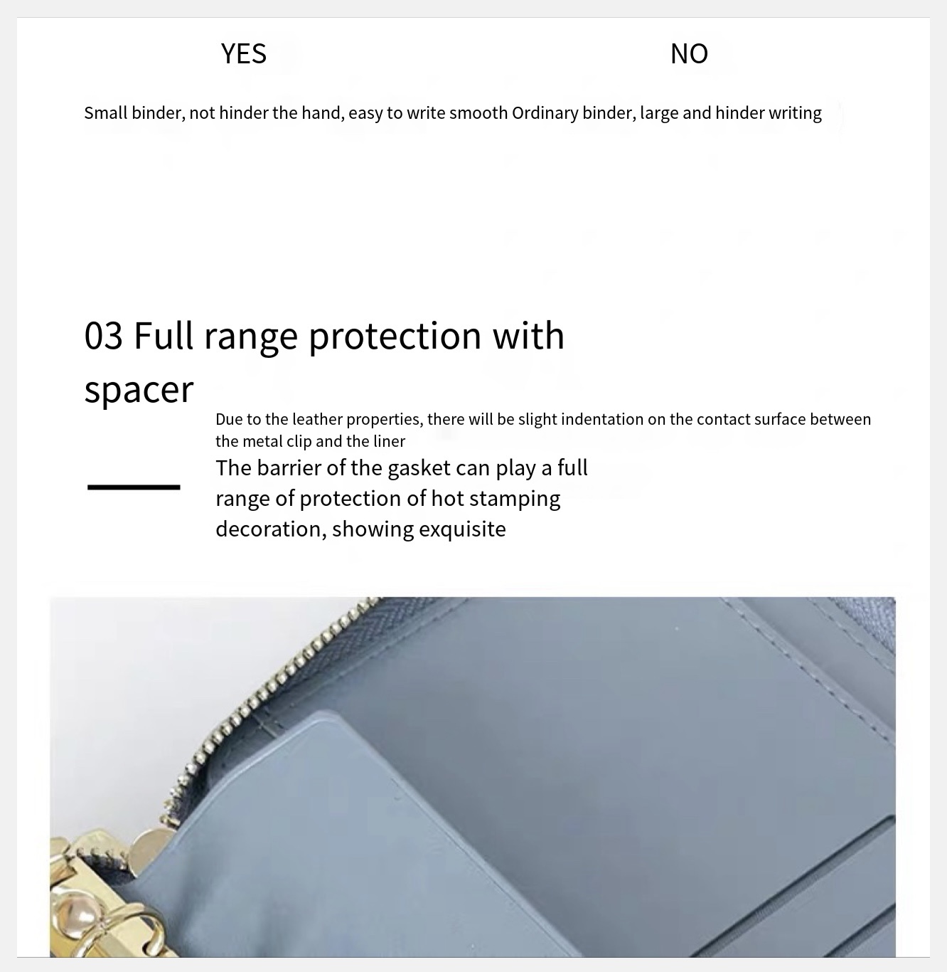 Side insertion Loose leaf book board Metal binder 6 holes Clip File ...