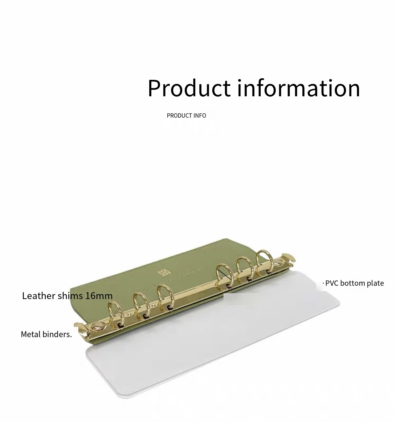 Side insertion Loose leaf book board Metal binder 6 holes Clip File ...