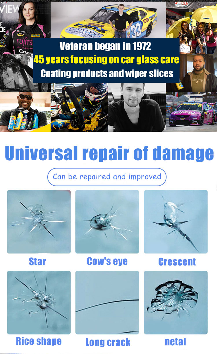 3 seconds to repair Verve Windscreen repair kit Gam cermin kereta retak ...