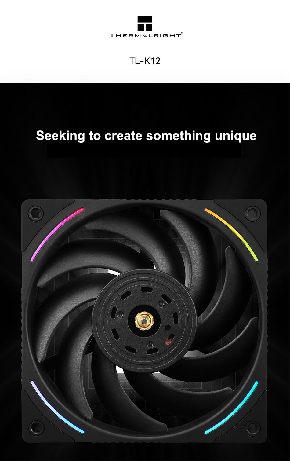 Thermalright TL-K12 120mm Case Fan High-performance Wind Presssure Fan S-FDB V2 Bearing 5V/3PIN ...