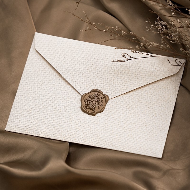 Vintage Linen Envelopes Retro Textured Envelope Stamp Seal Stickers ...
