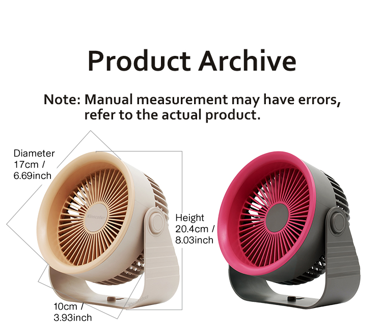 Wireless Auto Rotatable Table Fan Rechargeable Desk Fan Mini Laptop ...